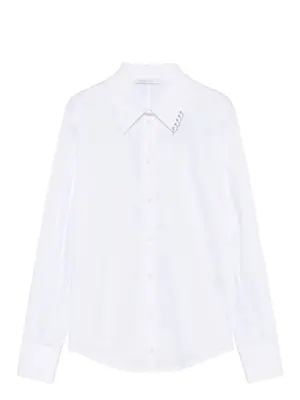 Patrizia Pepe Piercing-detail Shirt - White