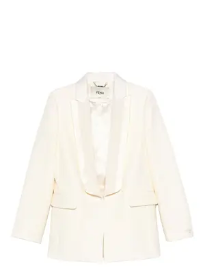 Fendi Single-breasted Blazer - Neutrals