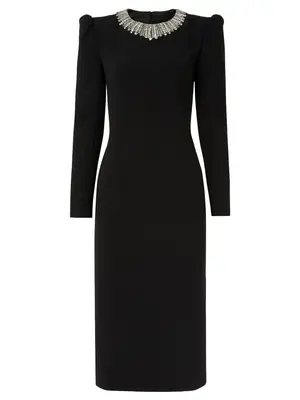 JENNY PACKHAM Jenny Packham Cora Crepe Dress