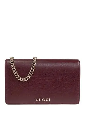 GUCCI Gucci Logo-Plaque Clutch