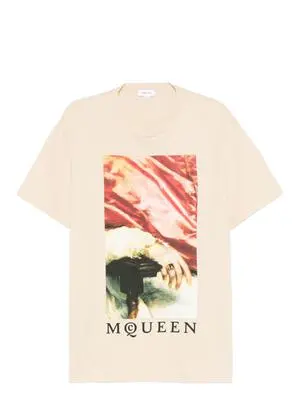Alexander McQueen Painting-print T-shirt - Neutrals