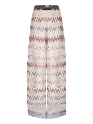 Missoni Zigzag-woven Trousers - Neutrals
