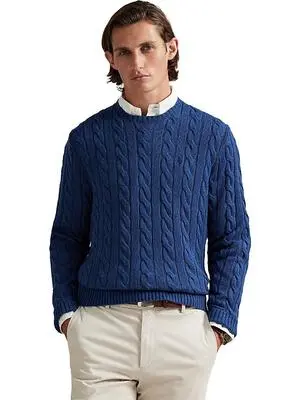 Polo Ralph Lauren Cable Knit Cotton Sweater - Navy