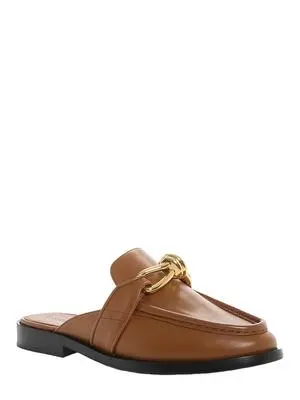 Bottega Veneta Astaire Open Back Loafers - Amber
