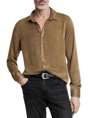 John Varvatos Regular Fit Bucks Shirt - Sienna Brown