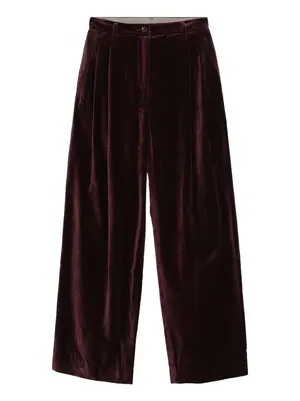 ZIGGY CHEN Velvet Trousers - Red