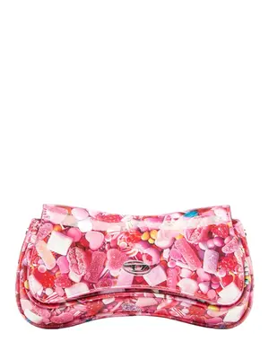 DIESEL Faux Leather Shoulder Bag - Pink