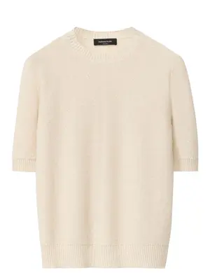 Fabiana Filippi Sequin-embellished T-shirt - Neutrals