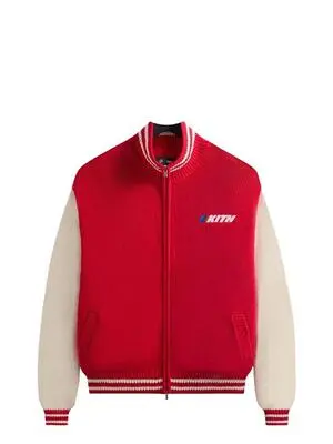 Kith X Bmw Wyona Full Zip Sweater - Cinnabar