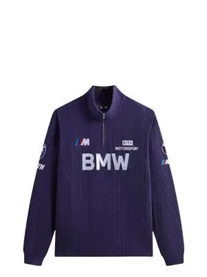 Kith X Bmw Cable Fleece Quarter Zip - Techno Violet