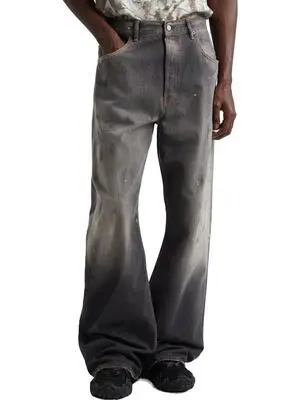 Acne Studios 2021 Trafa Paint Splatter Jeans - Black