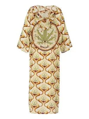 Henelle Henelle Hooded Printed Kaftan Higher State