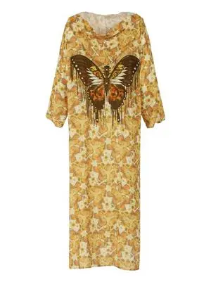 Henelle Henelle Hooded Printed Kaftan Laurel Canyon