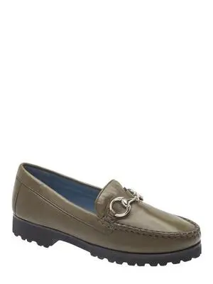 Robert Zur Robert Zur Soho Classic Bit Loafer Khaki