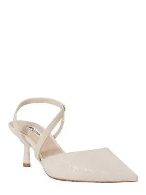 Dune London Citrus Pointed Toe Pump - Ecru