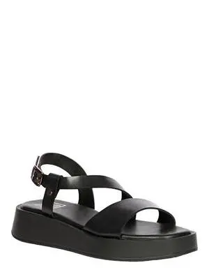 VIVI BLU Saint G Nasrin Platform Wedge Sandal - Black