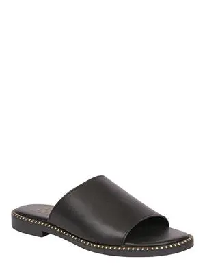 VIVI BLU Saint G Kalina Leather Slide Sandal - Black