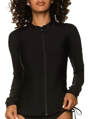 Helen Jon Beach Break Upf 50+ Rash Guard - Black