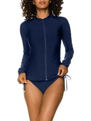 Helen Jon Beach Break Upf 50+ Rash Guard - Navy