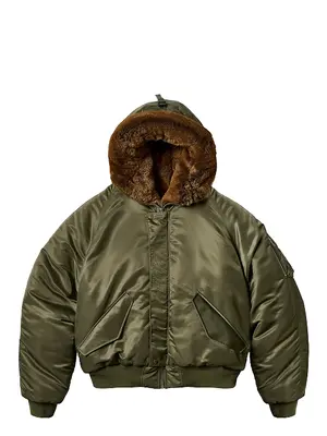 PALACE Reversible Yeti Parka - Olive