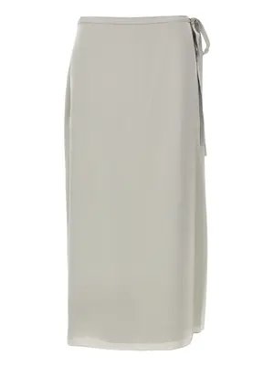 Theory Cl Wrap Skirt - Grey