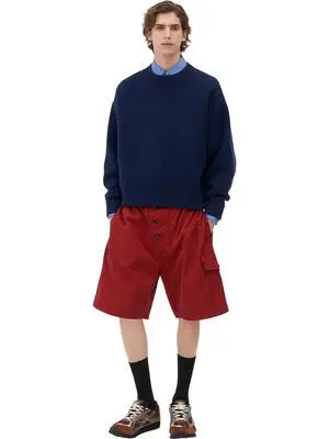 BOTTEGA  VENETA Bottega Veneta Cotton Twill Shorts - Rosewood