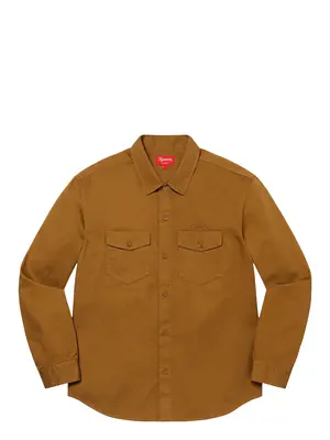 Supreme X Raymond Pettibon Work Shirt 'washed - Brown