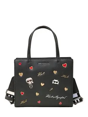 Karl Lagerfeld Paris Maybelle Satchel With Pins - Multi/black