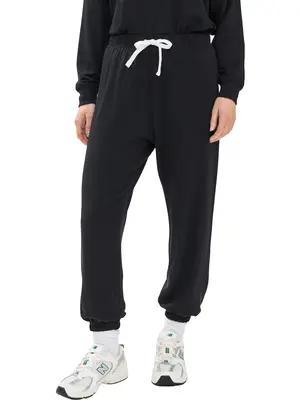 Splits59 Andie Oversized Fleece Sweatpants - Black