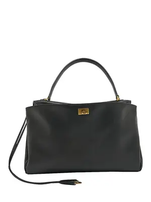 Balenciaga Balenciaga Rodeo Small Leather Tote Bag Black