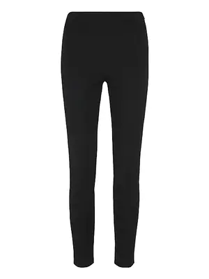 Whistles Skinny-leg High-rise Stretch-cotton Trousers - Black