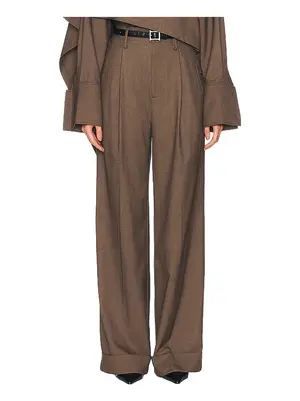 HELSA The Paperbag Trouser - Cocoa Melange
