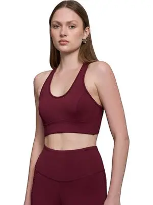 MICHI Instinct Longline Bra - Burgundy