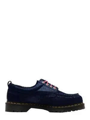 Dr. Martens Lowell Lace Up Shoes - Navy Blue Peony/black