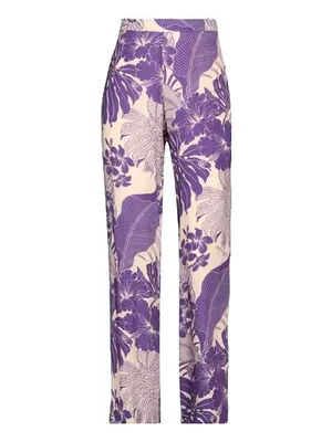 Pinko Straight-leg Viscose Pants - Purple