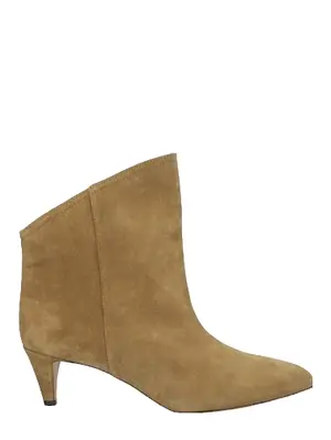 Isabel Marant Ankle Boots In Calfskin Suede - Beige