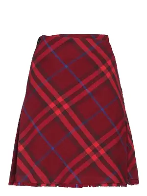 BURBERRY Wool Mini Wrap Skirt