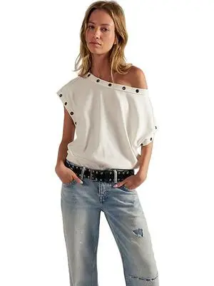 Free People We The Free Billie Tee - Clean Ivory