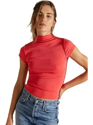 Free People We The Free Lola Tee - Fiery Red