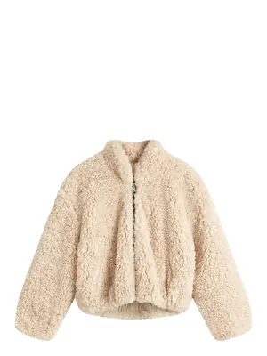 Isabel Marant Anasta Teddy Jacket - Ecru