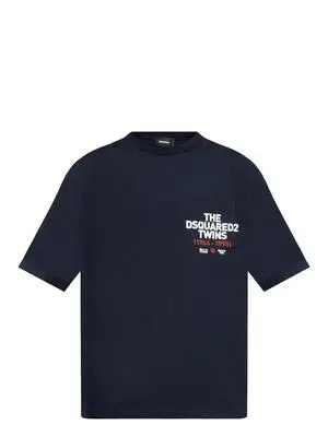 Dsquared2 Logo-print T-shirt Blue