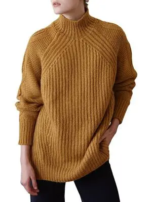 OYUN Lori Funnel Neck Tunic - Golden