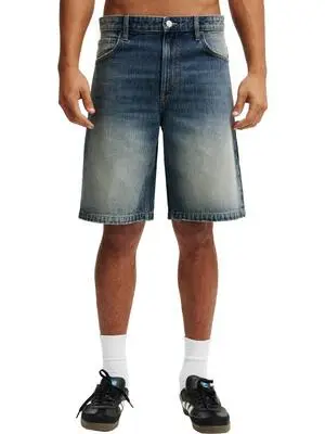 COTTON ON Baggy Denim Short - Static Blue