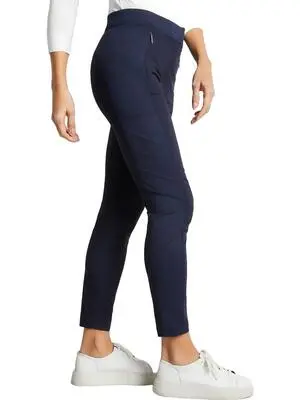 Anatomie Ipant Hybrid Zip Front Slim Fit Pant - Navy
