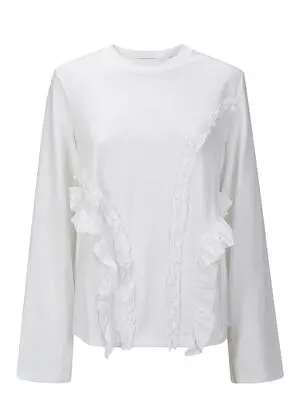 Cecilie Bahnsen Alva Jersey T-shirt - White