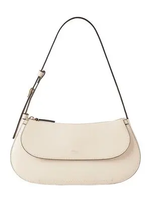 Mulberry Clovelly Leather Shoulder Bag - Eggshell