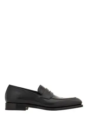 FERRAGAMO Tramezza Penny Loafer Black