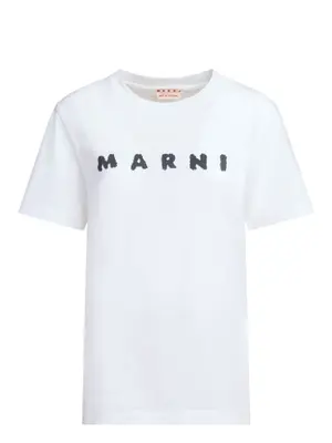 Marni Logo Print T-shirt - White