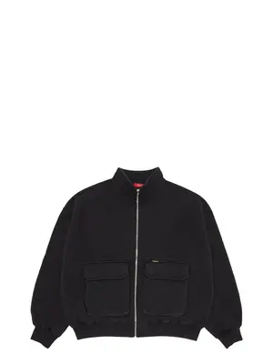 SUPREME Cargo Pocket Zip Up Sweatshirt 'black'