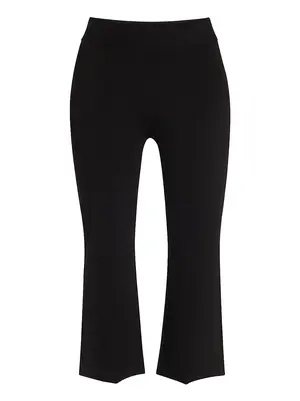 Veronica Beard Veronica Beard Bray Knit Cropped Pants Black